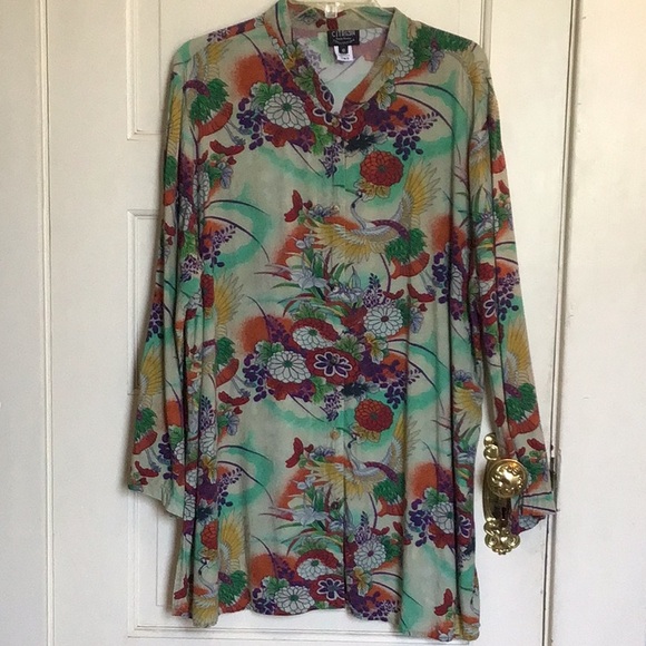 Citron Santa Monica | Tops | Citron Santa Monica Button Down Tunic ...